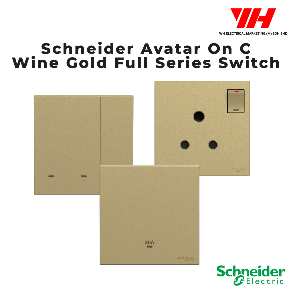 Schneider Electric Avatar On C Full Series Switch With Fluorescent ...