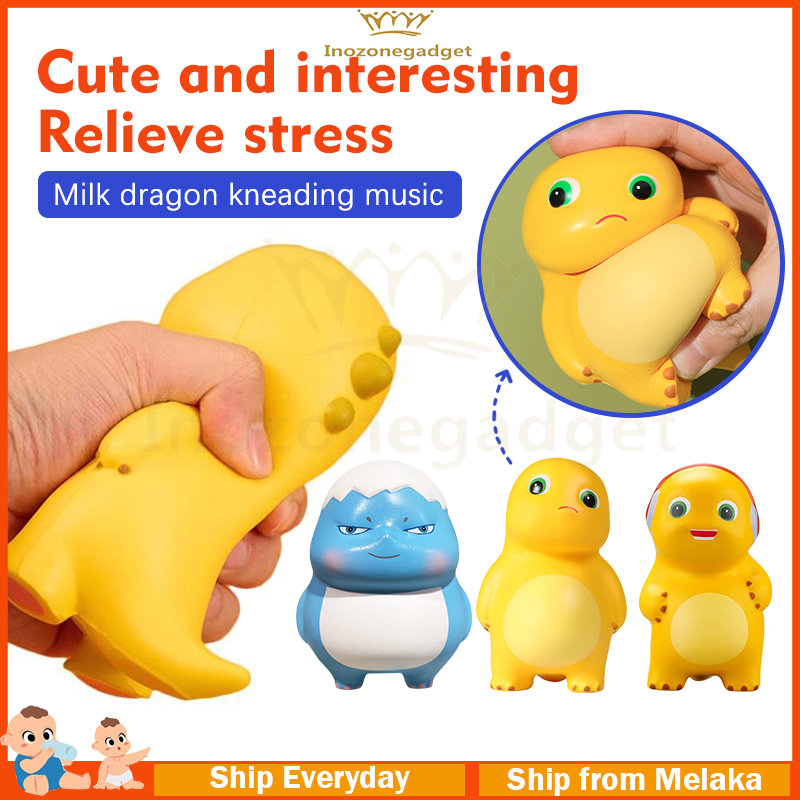 Cute Stress Relief Dinosaur Toy Elastic Peach Squeeze Decompression Toy ...