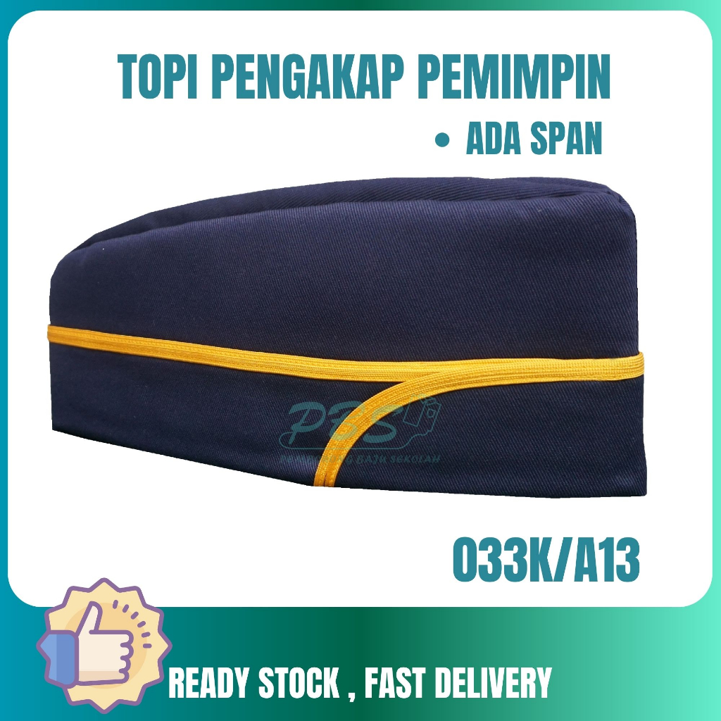 TOPI KADET PENGAKAP SPAN PEMIMPIN - 033K / A13 ( ACCESSORIES ) | Shopee ...