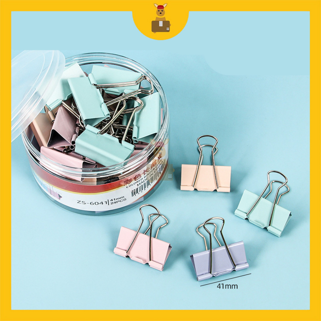 Morandi Binder Clip Double Sided Clip Paper Clip (15mm / 19mm / 25mm ...