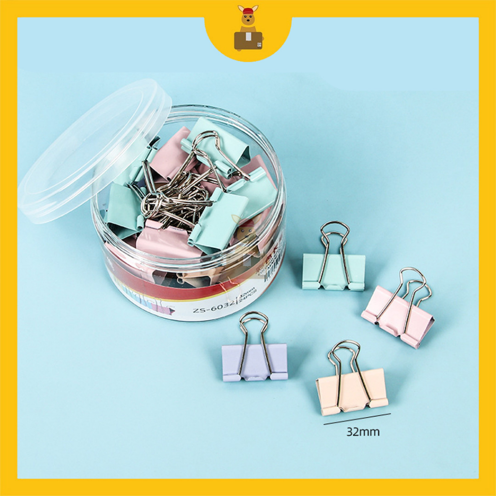 Morandi Binder Clip Double Sided Clip Paper Clip (15mm / 19mm / 25mm ...