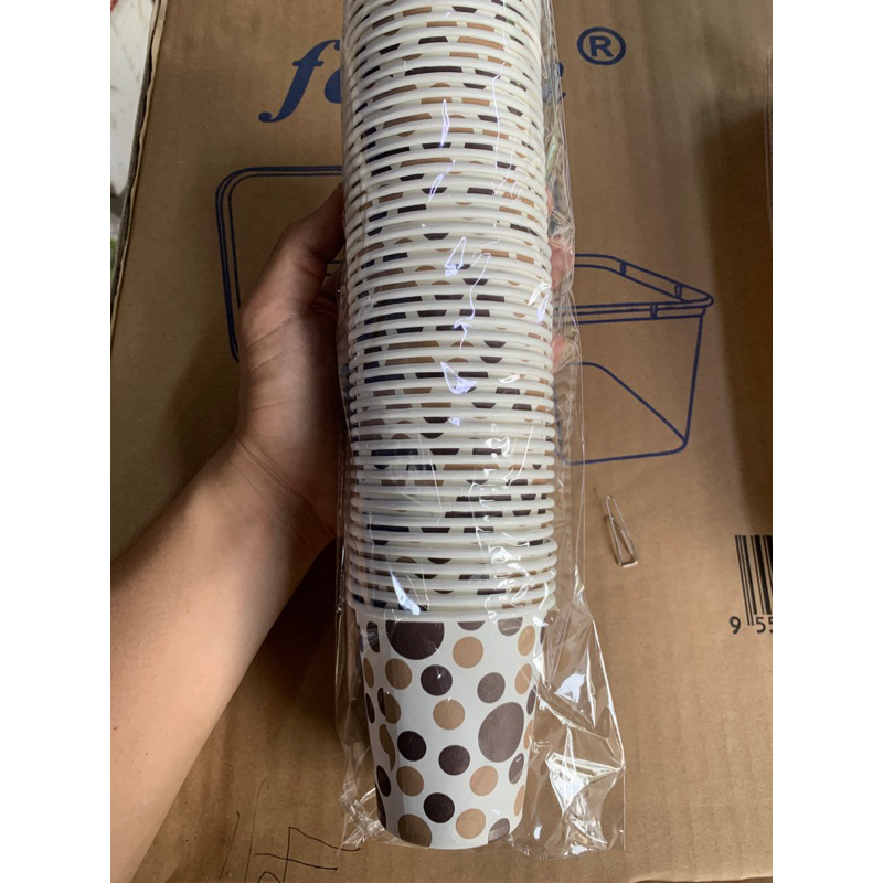 50pcs+-4/6/7/8/12oz Disposable White Drink Paper Cup /Cawan Kertas ...
