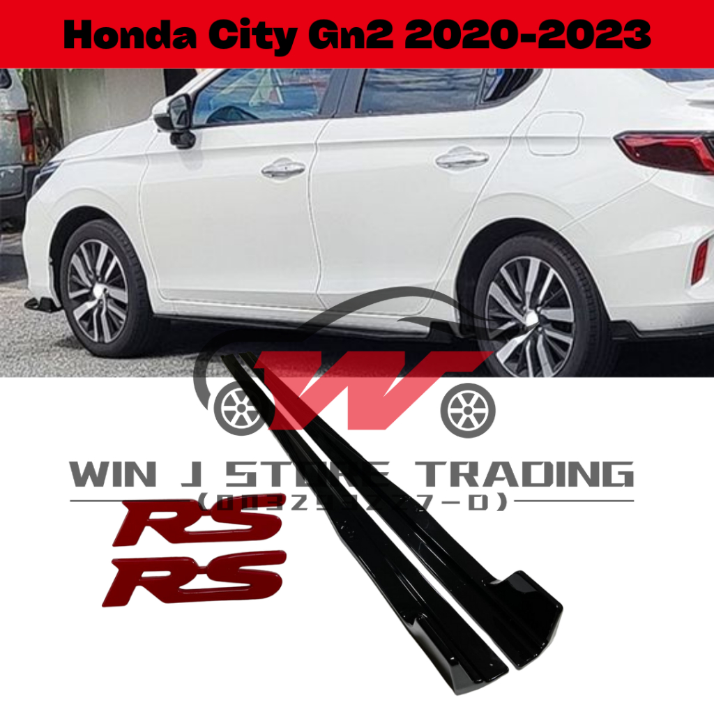 🔥NEW ARRIVED🔥Honda City Gn2/Gn5 2020-2023 Glossy Black RS V2 Type Side ...