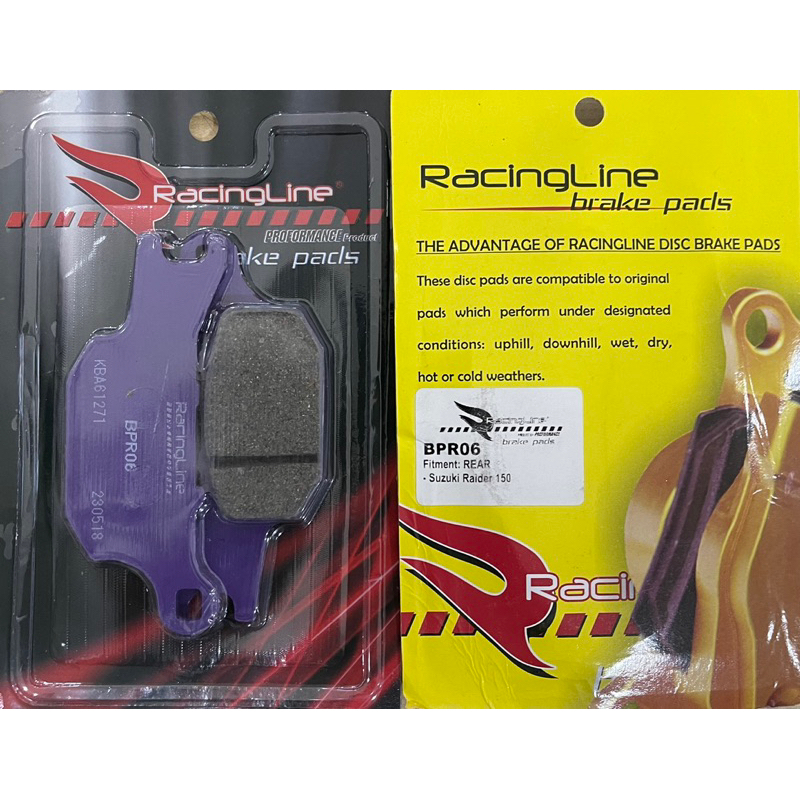 RACINGLINE SUZUKI RAIDER 150 REAR DISC BRAKE PAD | Shopee Malaysia