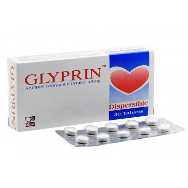 Glyprin 100mg/45mg Tab 10Sx3 (Aspirin) (EXP:1/2024) | Shopee Malaysia