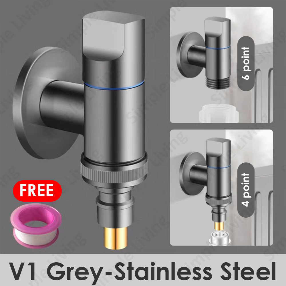 Washing Machine faucet pure brass Automatic Water Stopper Buckle Water ...