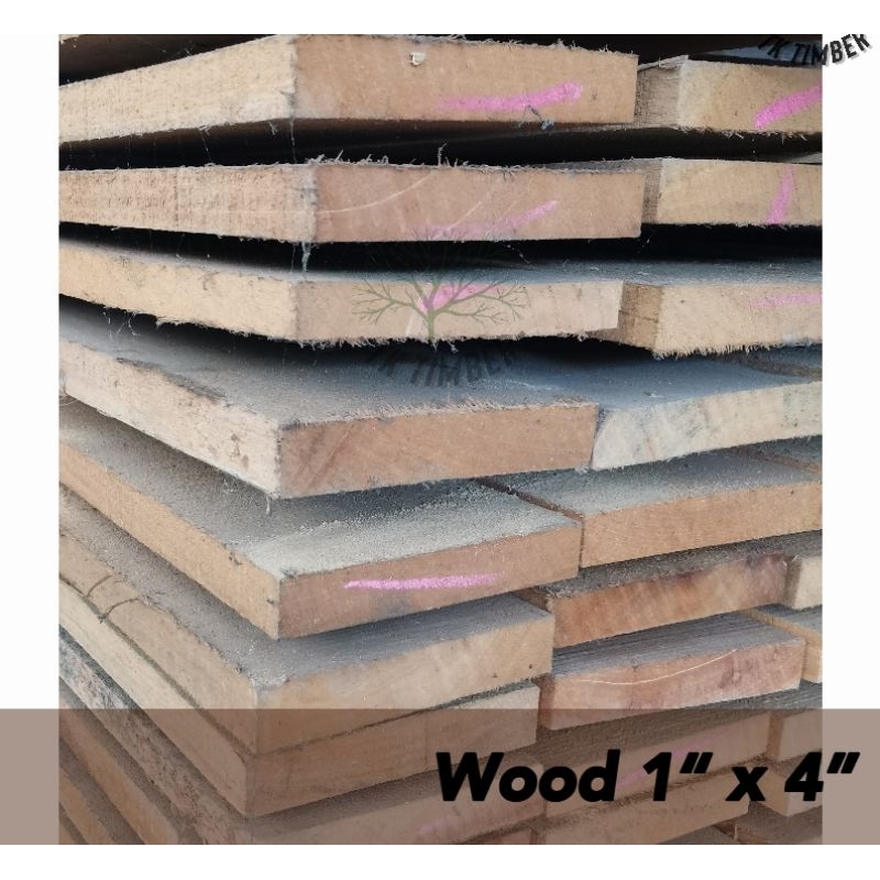 1" x 4" Planed Wood Solid (Yellow Meranti) Grade A [1 - 5 FT] / 1"x4 ...