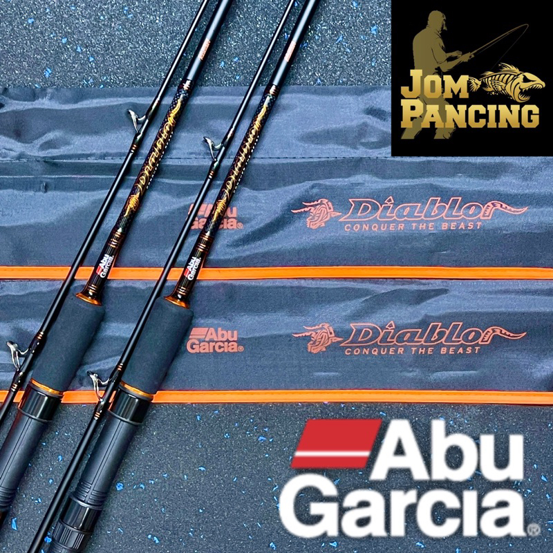 【Jom Pancing】ABU GARCIA DIABLO 24 Ton GRAPHITE ROD,Joran Mancing ...