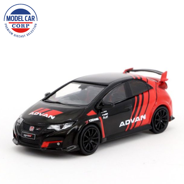 Tarmac Works 1/64 Honda Civic Type-R FK2 Advan Livery with Racing ...