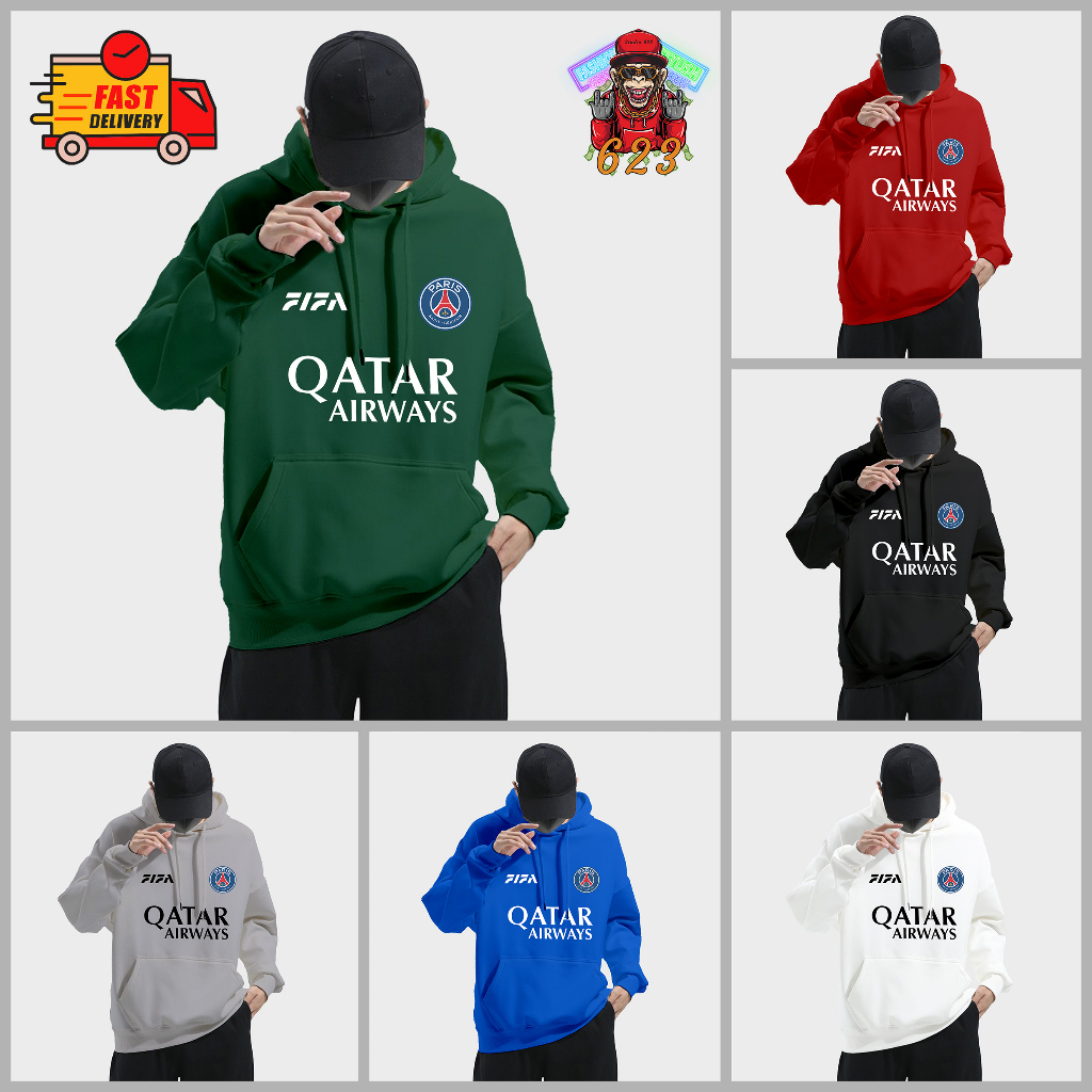 PSG X Qatar Airways Set Hoodie Design Unisex Jacket Hoodie Man Hoodies ...