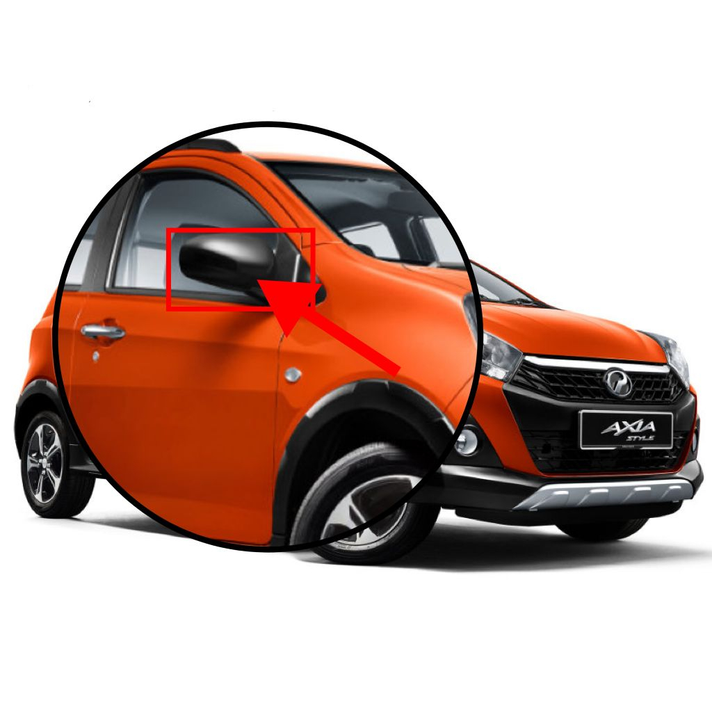 ORIGINAL PERODUA AXIA BEZZA SIDE MIRROR COVER (HAVENT SIGNAL LAMP HOLE ...