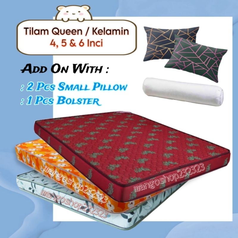 Tilam Kelamin 4, 5 & 6 Inci / Queen Mattress 4, 5 & 6 Inches / Tilam ...