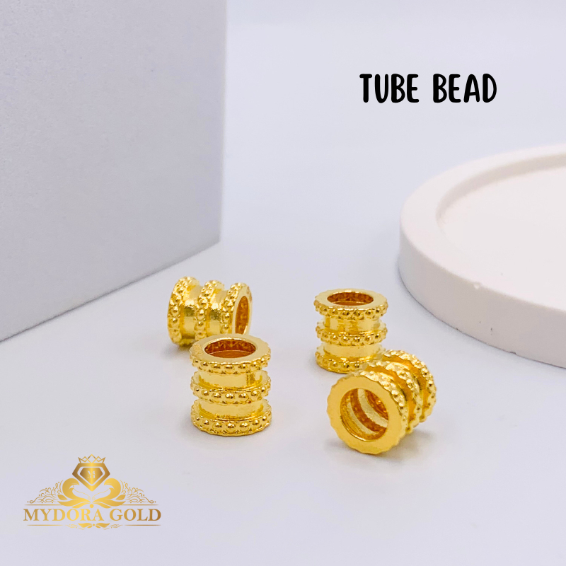 MydoraGold Fashion Series | Tube Bead Xiao Man Yao 小蛮腰 l Bead Fesyen l EMAS 999/24K | Shopee ...