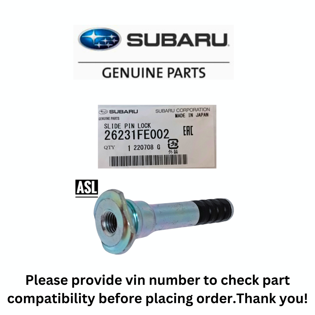 Genuine Subaru Front Brake Caliper Slide Pin 26231FE002 XV Forester ...