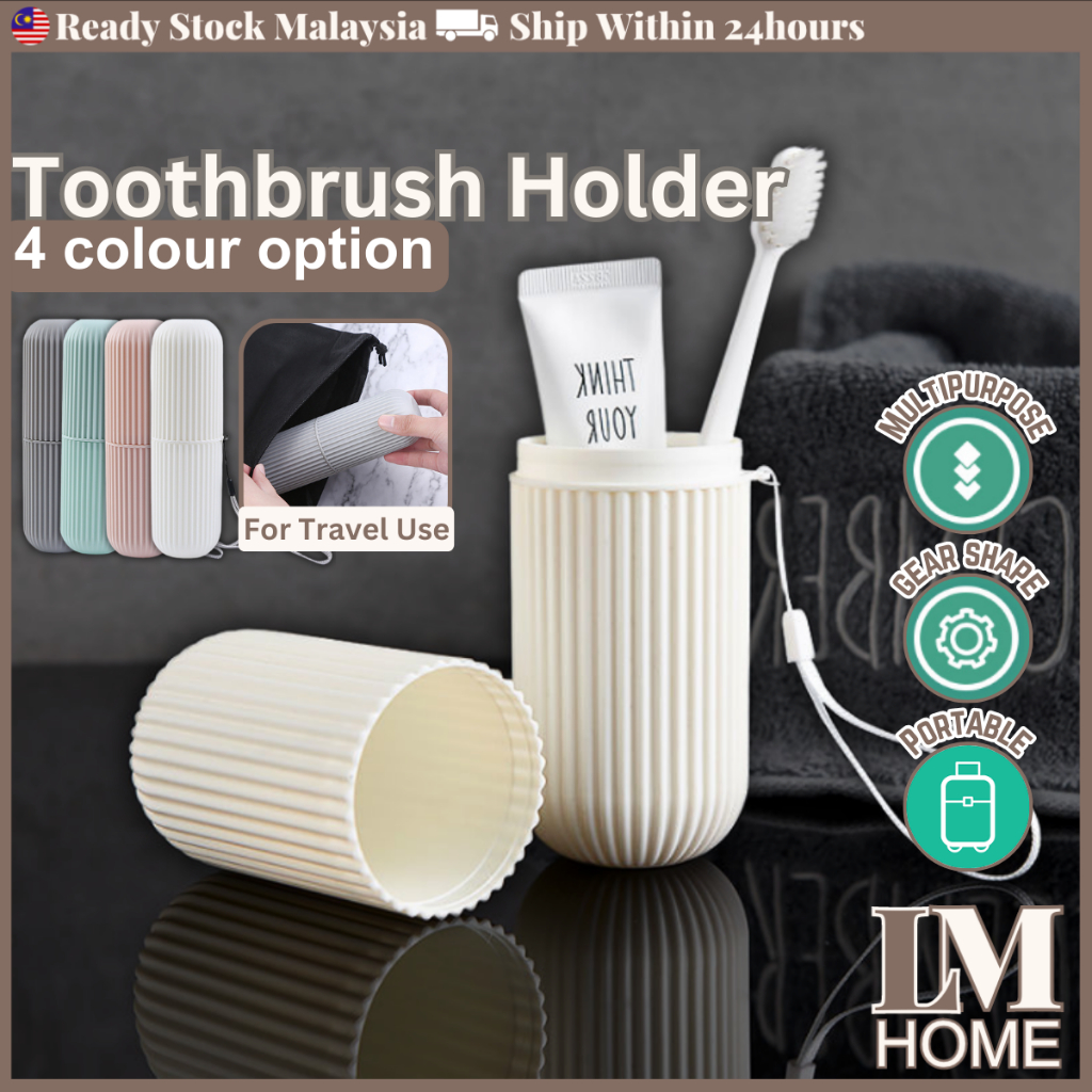 Travel Toiletries Storage Cup Portable Toothbrush Case Toothpaste Box ...