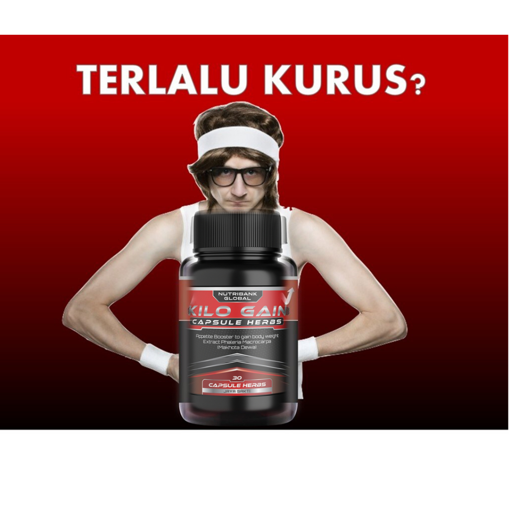 Kilo Up NEW Pack Limited Edition 100% Original HQ Weight Gain Pil Gemuk ...