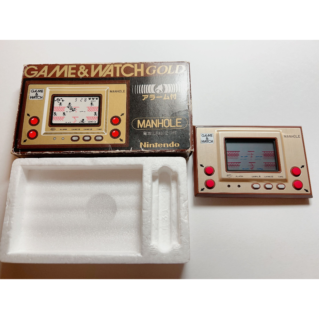 NINTENDO GAME AND & WATCH Manhole 1981 with the BOXRetro Vintage From ...