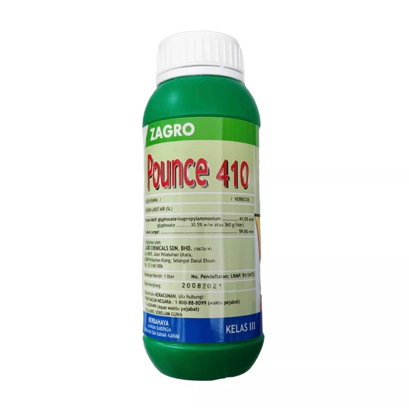 Challenge/Zagro Pounce 410 Glyphosate Isopropylammonium Weed Killer ...