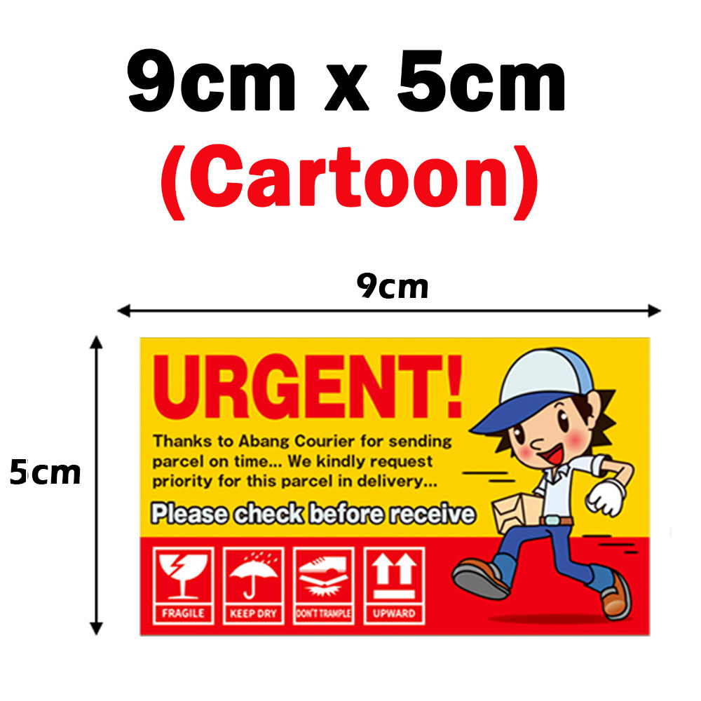 Urgent Express Sticker Fragile Sticker 9cm x 5cm | Shopee Malaysia