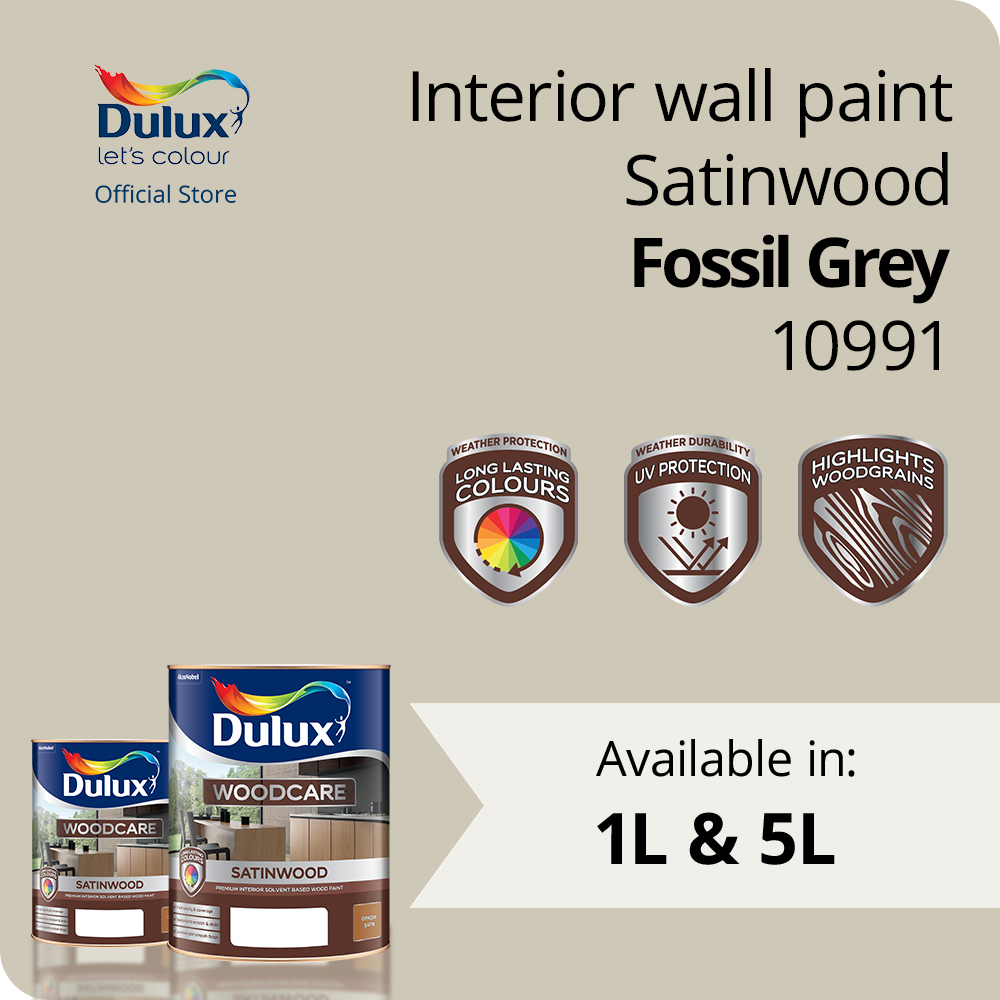 Dulux Satinwood - Fossil Grey(10991) (Wood Care) | Shopee Malaysia
