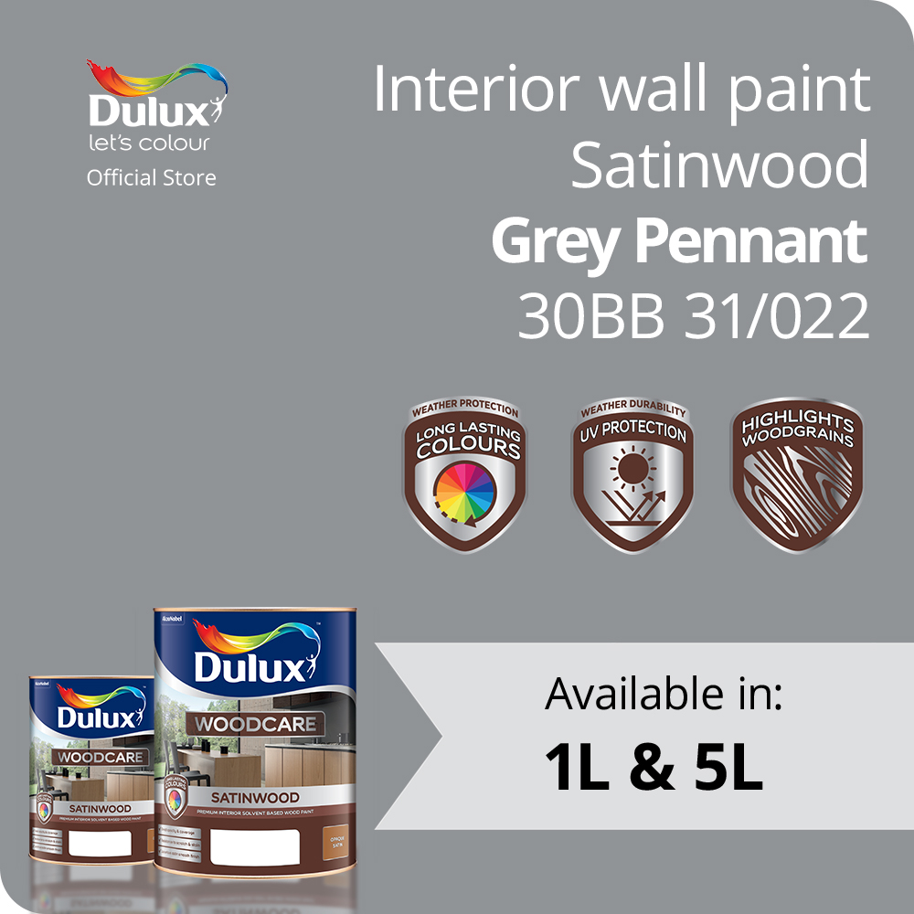 Dulux Satinwood - Grey Pennant(30BB 31/022) (Wood Care) | Shopee Malaysia