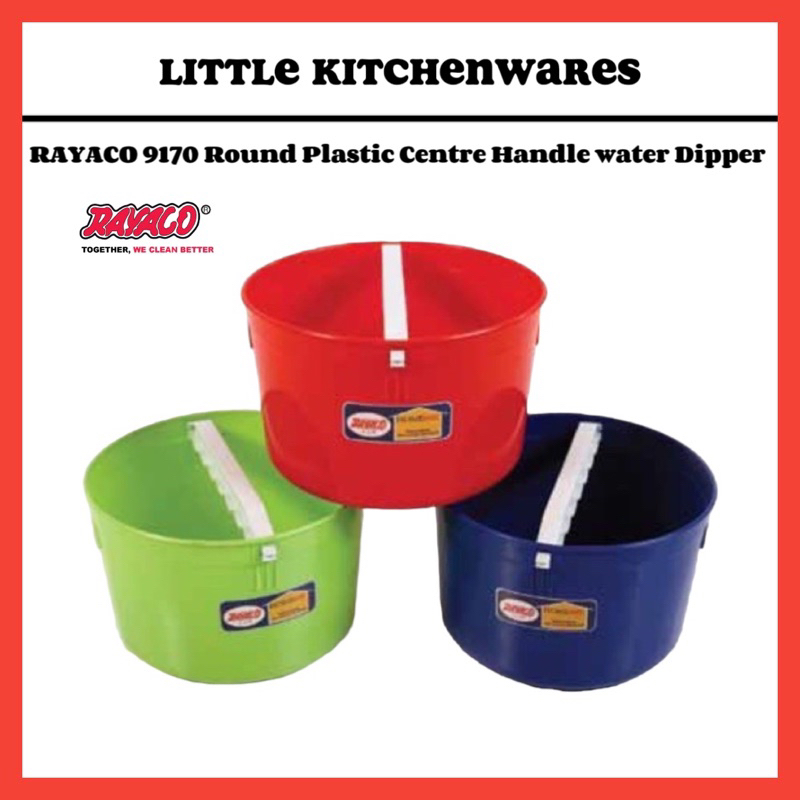 RAYACO 9170 Round Plastic Centre Handle water Dipper Gayung Mandi ...