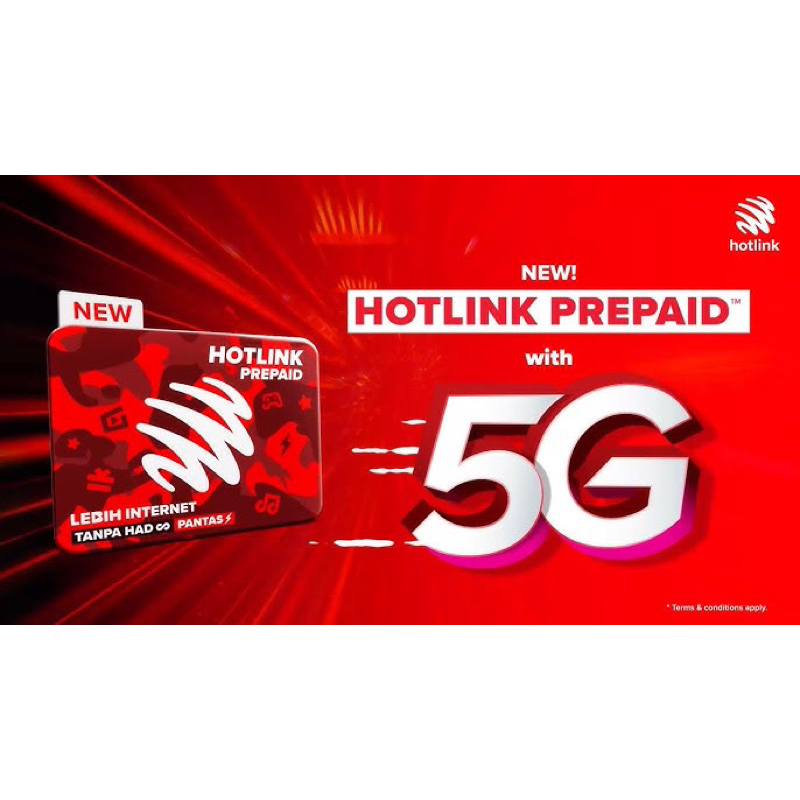 Hotlink 5G Unlimited Prepaid Simcard! | Shopee Malaysia