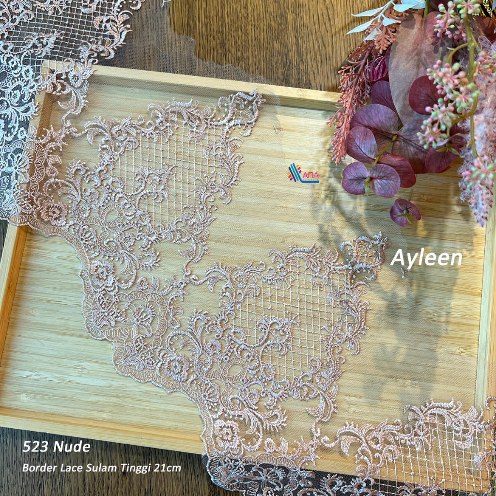 Ayleen Design Premium Border Lace Sulam Kerawang New Design Broder Lace ...