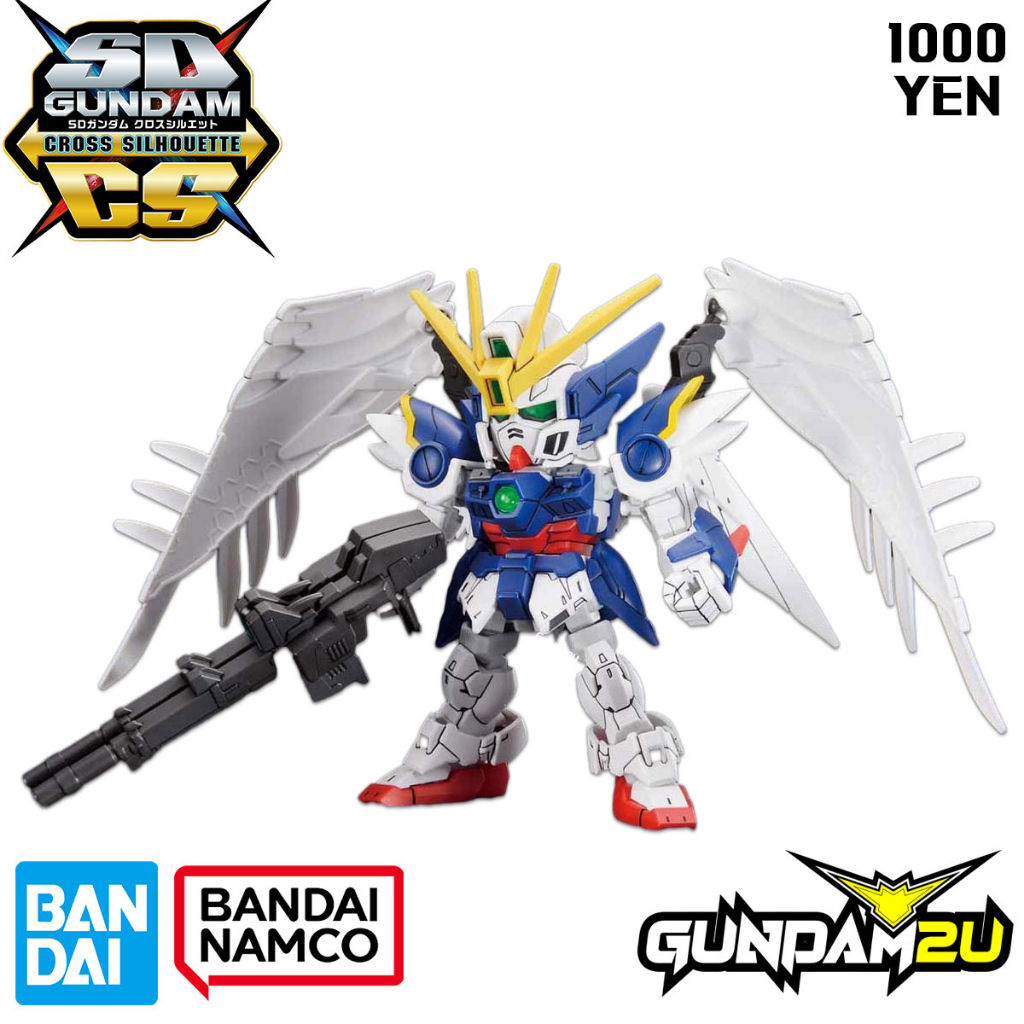 BANDAI SDCS Gundam Wing Zero EW - SD Cross Silhouette Gundam W Endless Waltz Plastic Model Kit ...
