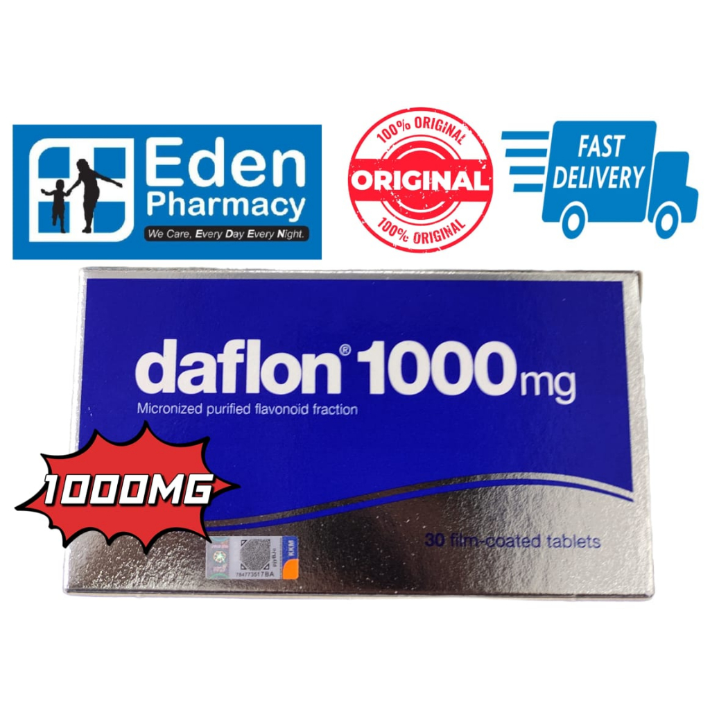 Daflon Micronized Purified Flavonoid Fraction 1000 MG | Shopee Malaysia