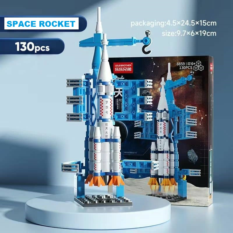 Lele Brother Space Rocket/Spaceship Building Block | Shopee Malaysia