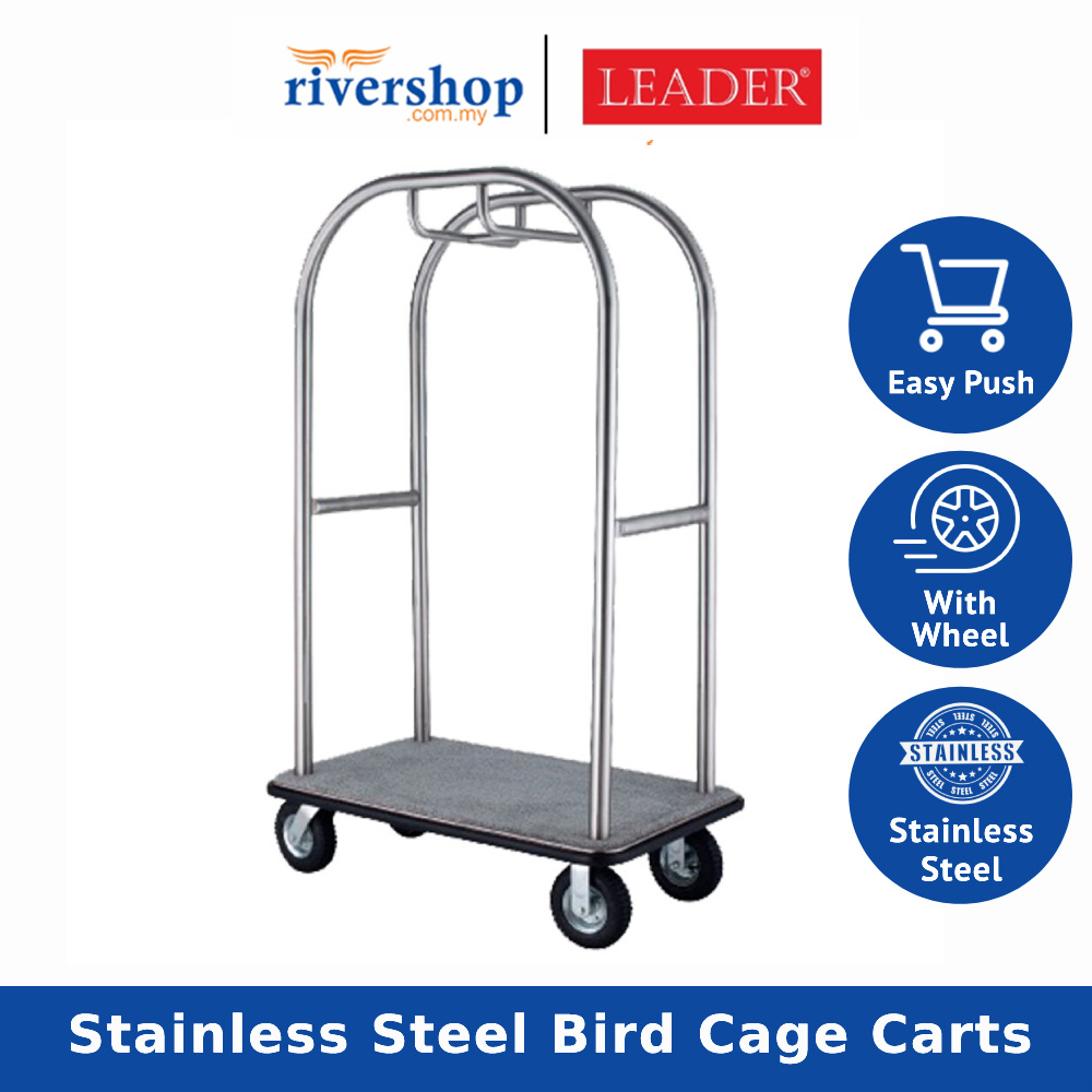 Leader Stainless Steel BirdCage Styling Carts (Hairline Finish ...