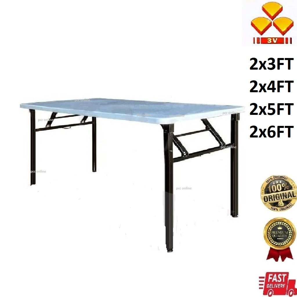3V Plastic Top Banquet Table 2x3/2x4/2x5/2x6 |Folding Banquet Table ...