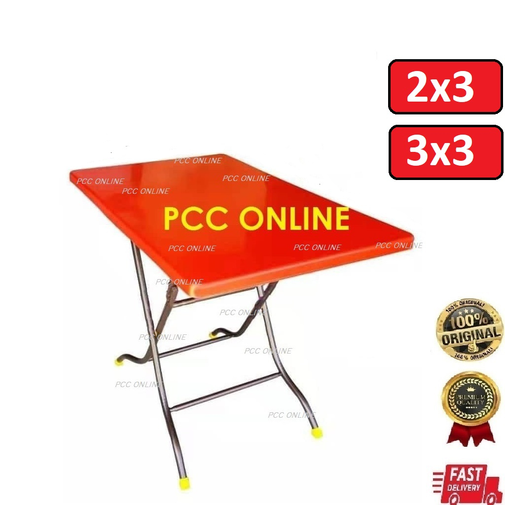 2B Square Plastic Table/Folding Plastic 2X3/3X3 Table Meja Lipat/ Meja ...