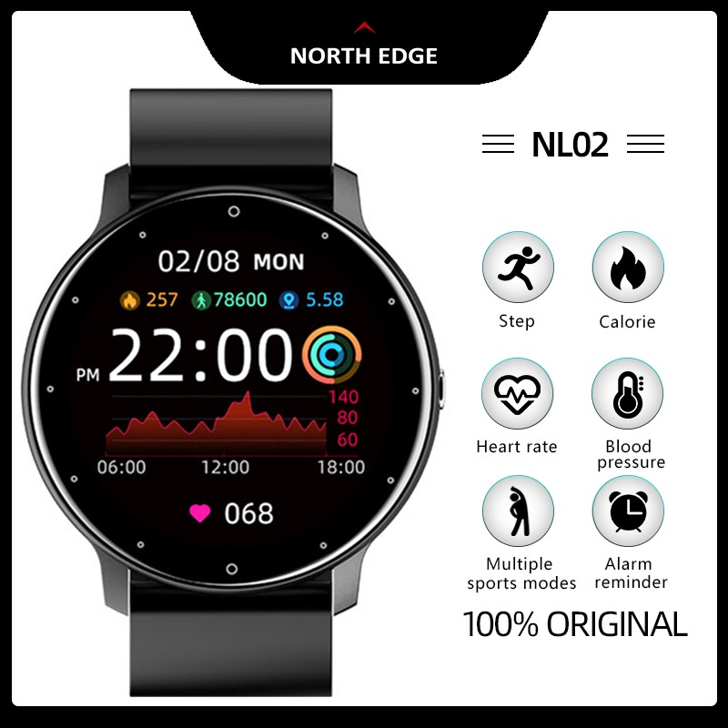 NORTH EDGE NL02 Smart Watch Full touch Custom Dials IP67 Waterproof Men ...
