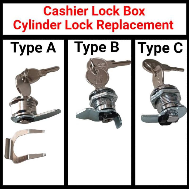 Cashier Cabinet Lock Replacement Type A Type B Type C (price per unit ...