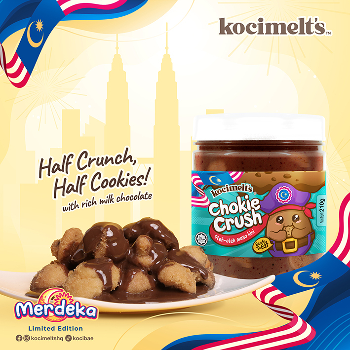 Chokie's Merdeka Series by Kocimelt's 210Gram | Half Cookies Half ...