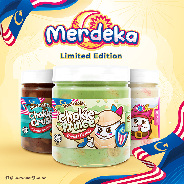 Chokie's Merdeka Series by Kocimelt's 210Gram | Half Cookies Half ...