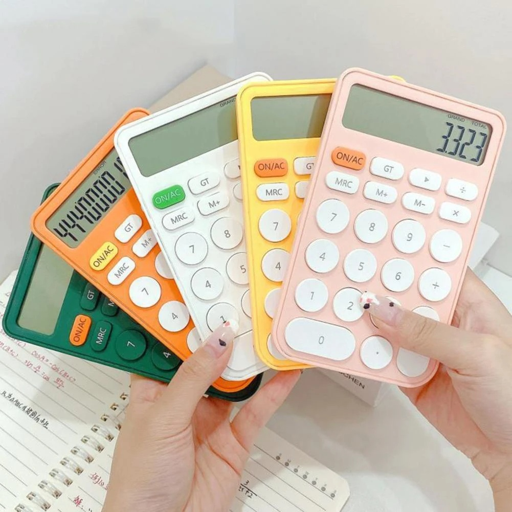 Mini Calculator Battery LR44 White Culculator Small Caculator Pink ...