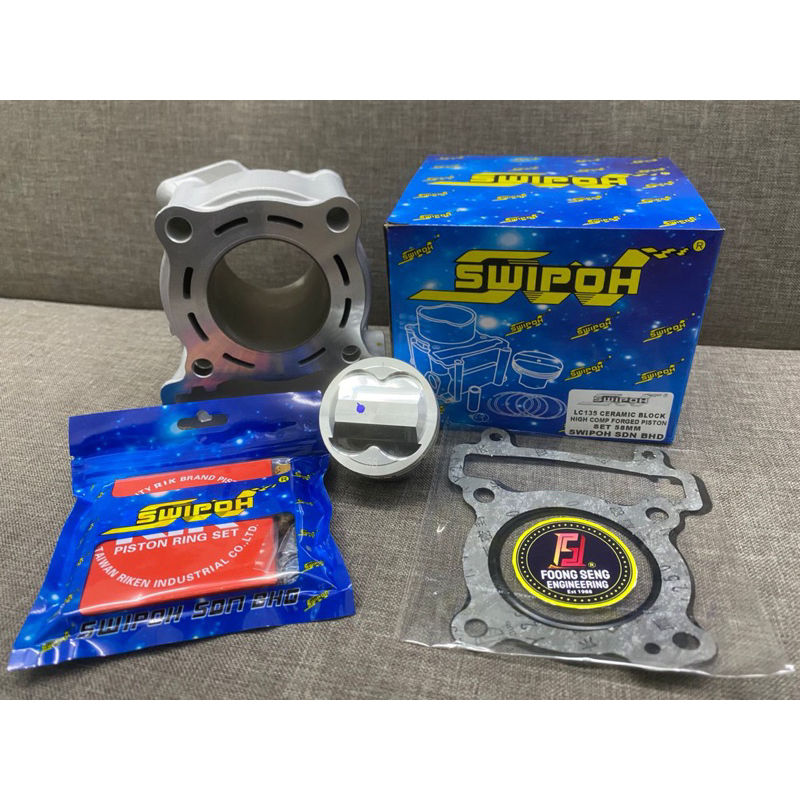 SWIPOH BLOCK LC135 / Y15 / NVX / Y16 SUPER CERAMIC LC 57mm 58 59 60mm ...