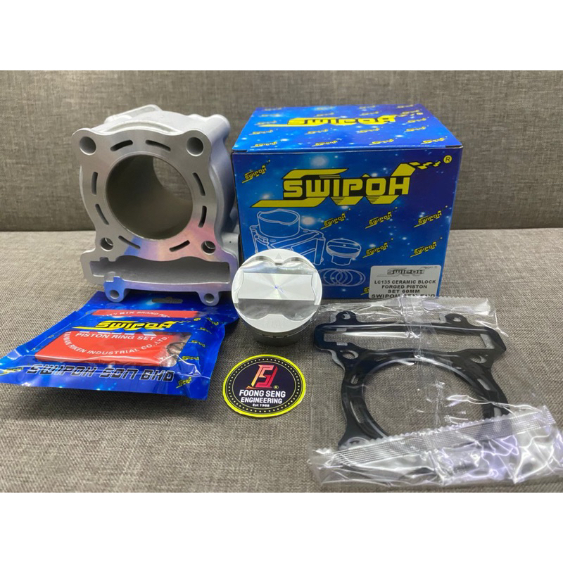 SWIPOH BLOCK LC135 / Y15 / NVX / Y16 SUPER CERAMIC LC 57mm 58 59 60mm ...