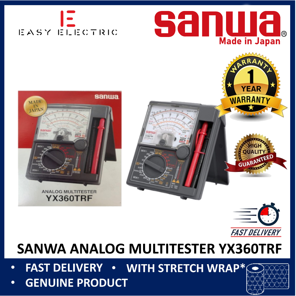 SANWA ANALOG MULTITESTER YX360TRF ELECTRICAL MEASUREMENT (READY STOCK ...