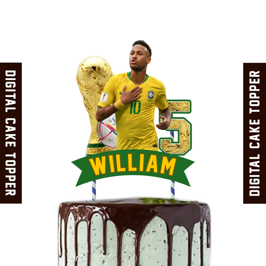 NEYMAR CAKE TOPPER HARI JADI BIRTHDAY | Shopee Malaysia