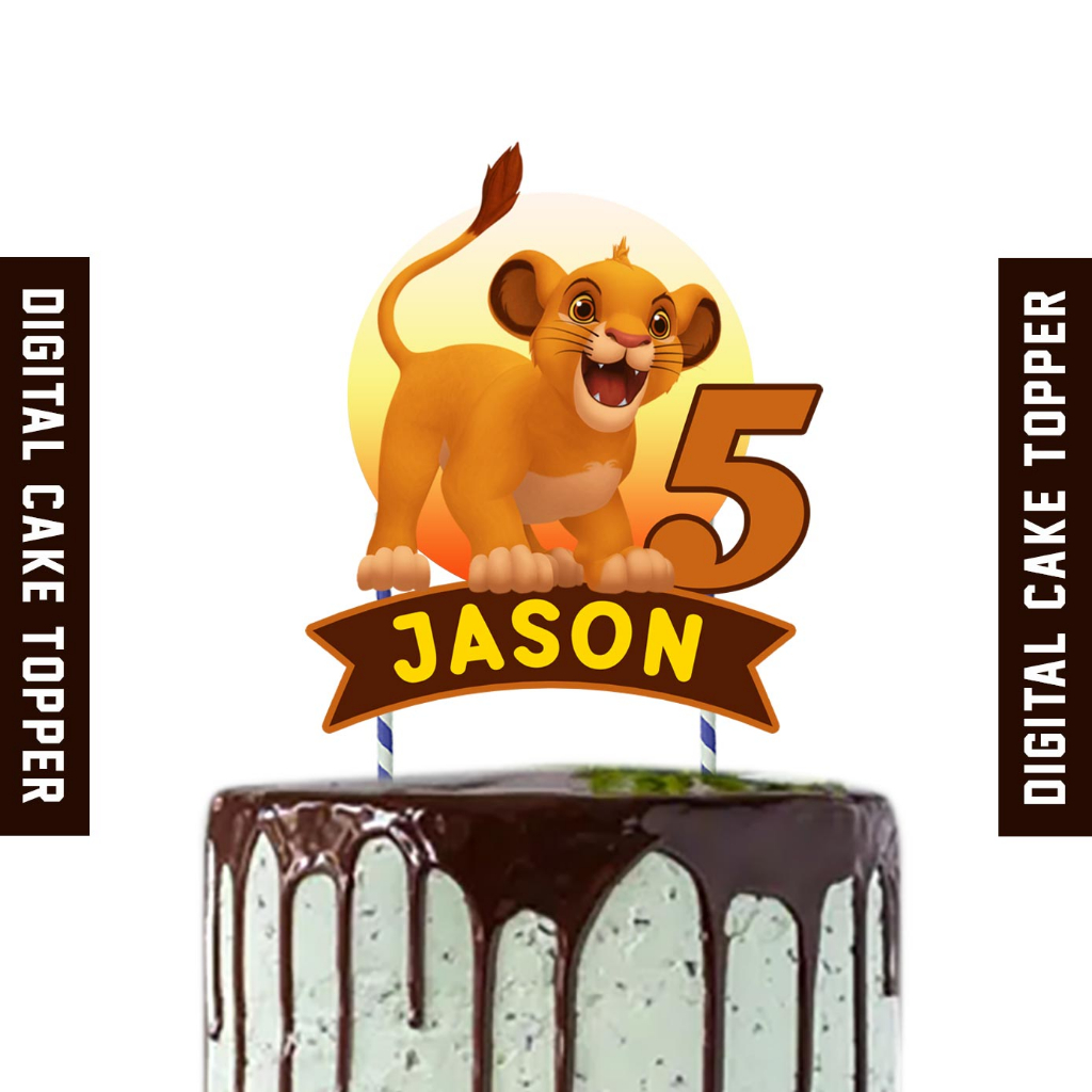 LION KING CAKE TOPPER | ANAK SINGA KEK | Shopee Malaysia