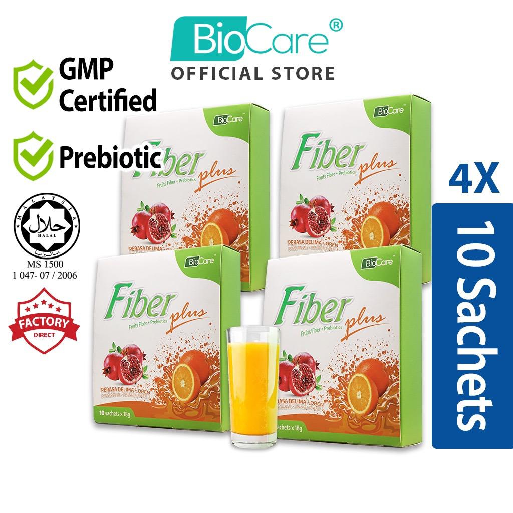 4 X Biocare Fruits Fiber Plus - Detox (18g x 10 Sachets) | Shopee Malaysia