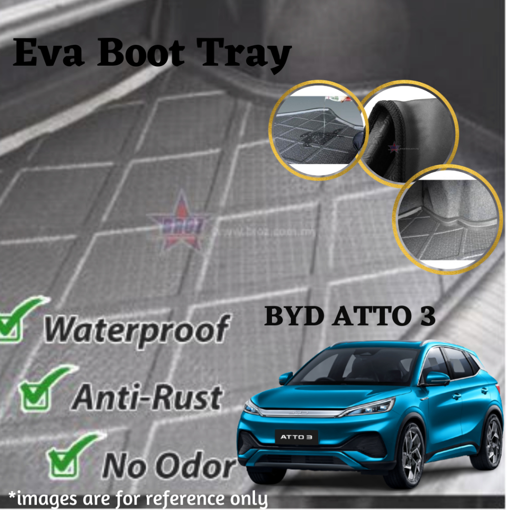 For BYD ATTO 3 EVA Copolymer Car Boot Tray Trunk Tray Luggage Cargo ...