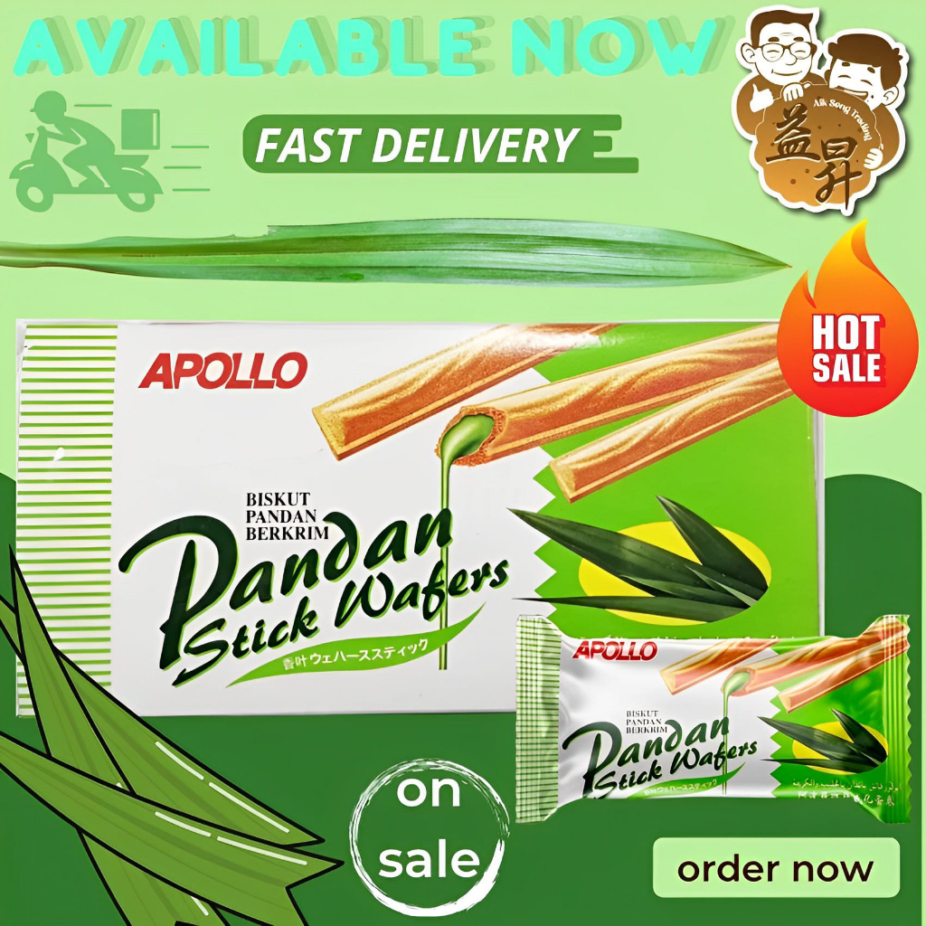 30 packs x 11gm - Apollo Stick Wafers / Chocolate Wafer Cream [Chocolate/Strawberry/Peanut ...