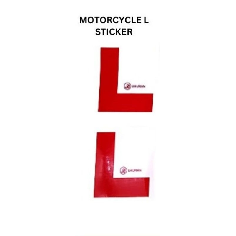 L STICKER MOTOR (UKURAN JPJ) (1set = 2 pcs) | Shopee Malaysia
