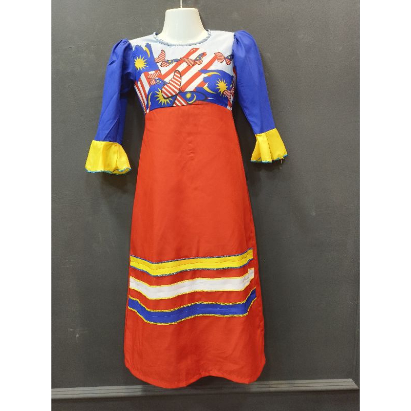 BAJU DRESS MERDEKA PEREMPUAN BUDAK | Shopee Malaysia