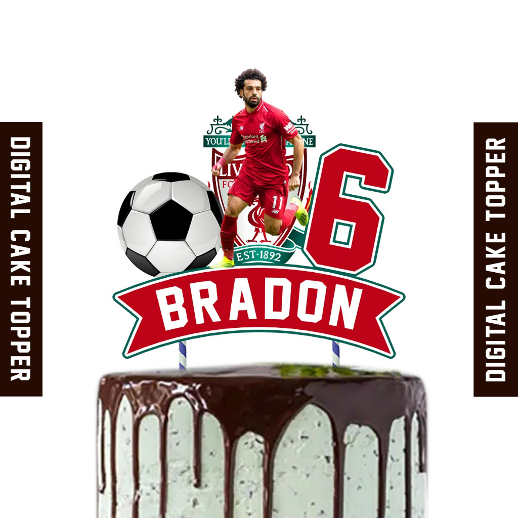 MOHAMED SALAH LIVERPOOL CAKE TOPPER | Shopee Malaysia